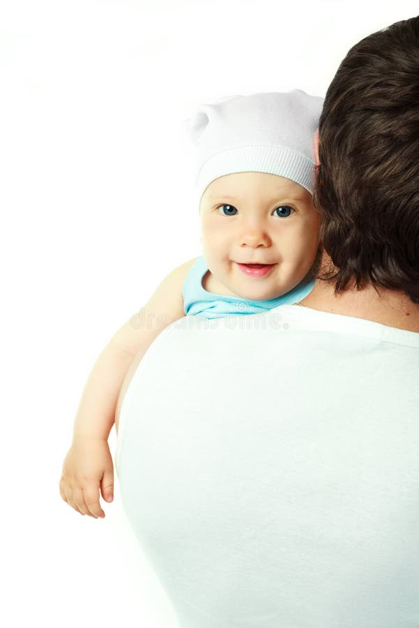 Father with a baby stock image. Image of laugh, male - 10047795