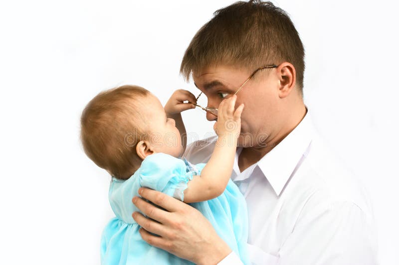 Father and baby stock photo. Image of portraiture, male - 637262