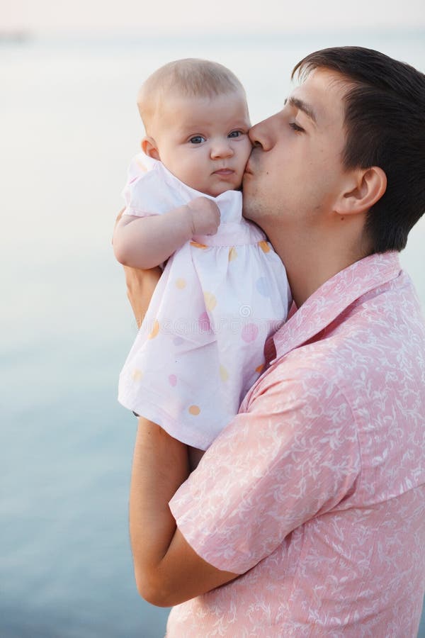 Father with baby stock image. Image of loving, happy, infant - 9585343