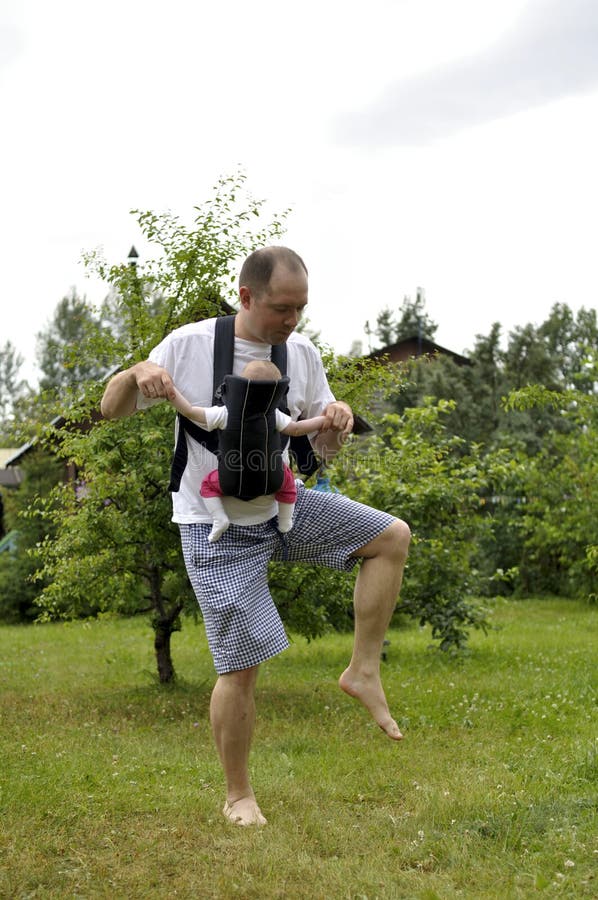 Father and baby dancing stock image. Image of outdoor - 20369161