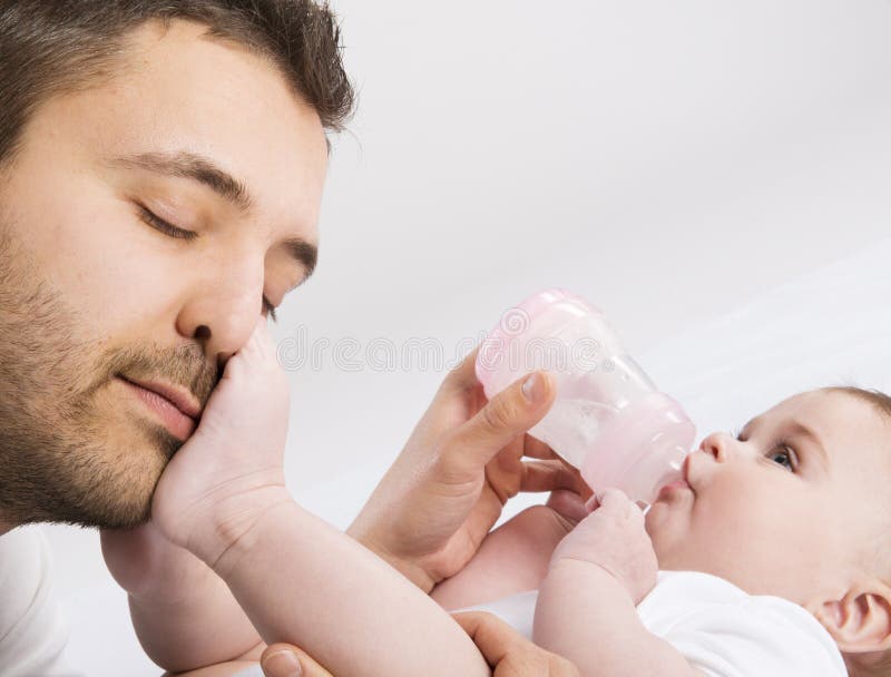 Boy shaving father stock image. Image of adult, people - 14031999