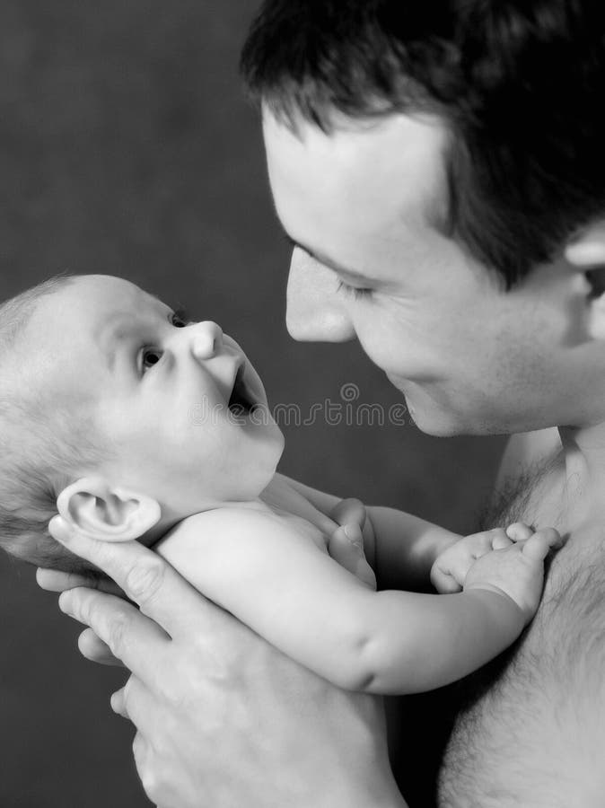 Father&child stock image. Image of newborn, caucasian - 11167015