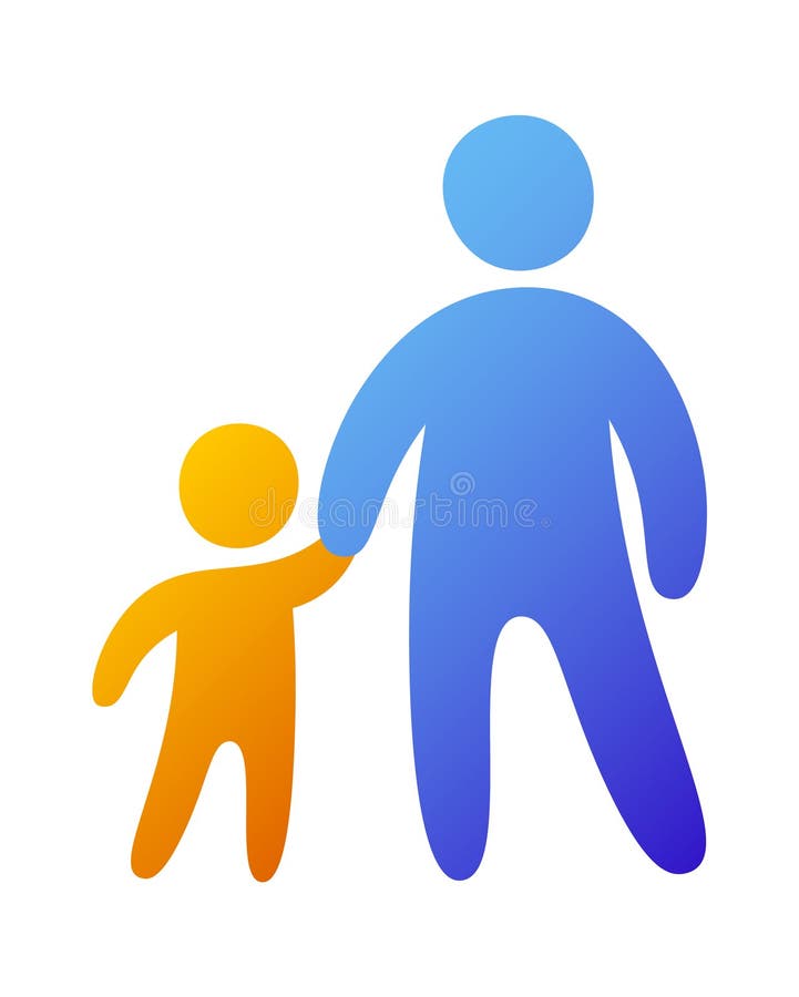 Father with Child Icon stock vector. Illustration of vector - 277952525