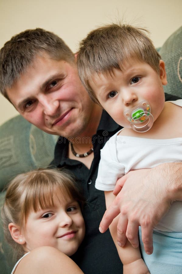 Father with children stock image. Image of father, parent - 16796961