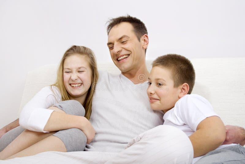 Father with children stock photo. Image of shot, pretty - 22617276