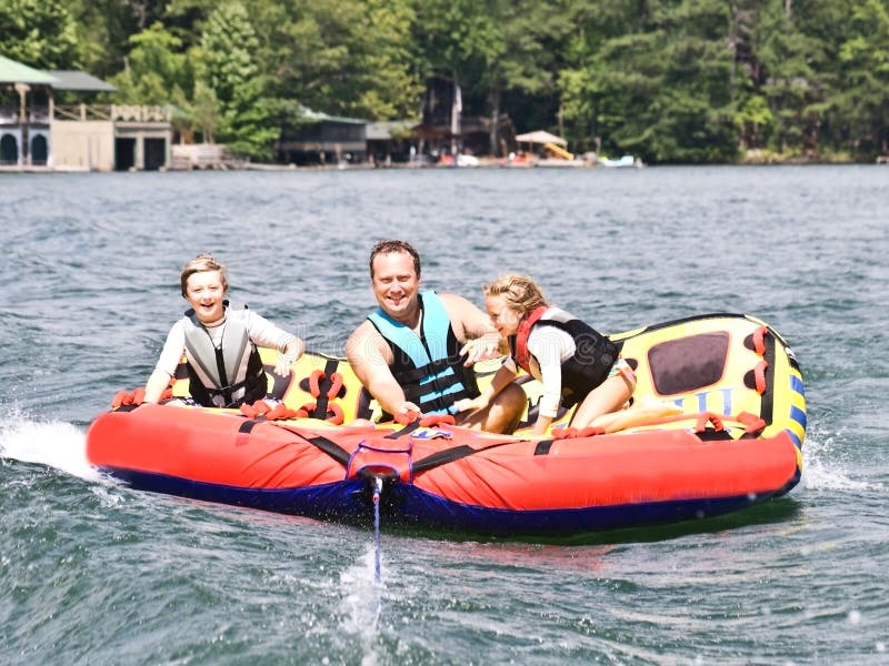 Two Children on a Float stock image. Image of float, person - 25847367