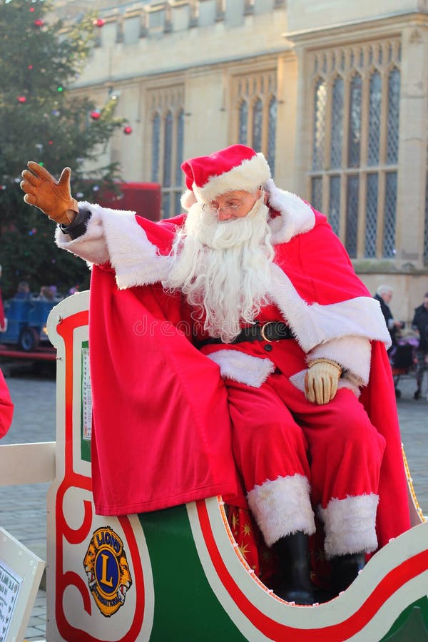 Father Christmas or Santa Claus Waving. Editorial Stock Photo - Image ...