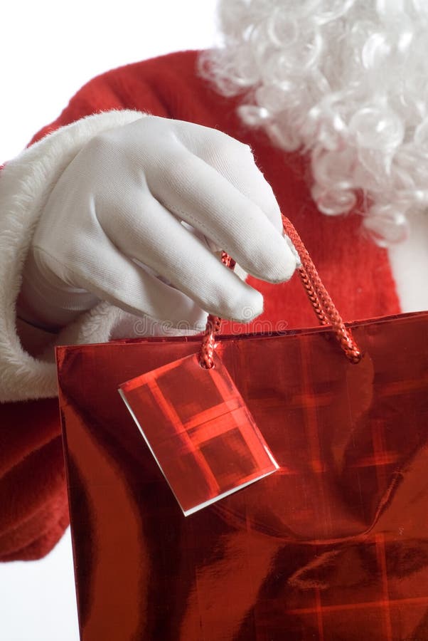 Father Christmas and Sack of Presents Stock Image - Image of seasonal ...