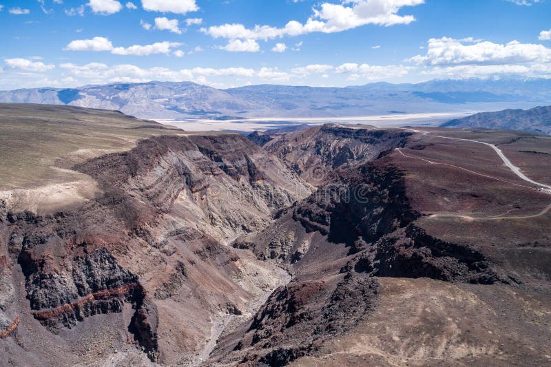 Father Crowley Overlook in Death Valley, California Stock Image - Image ...