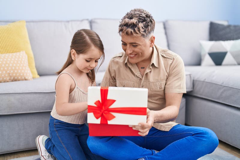 Father and Daughter Father and Daughter Surprise with Birthday Gift at ...