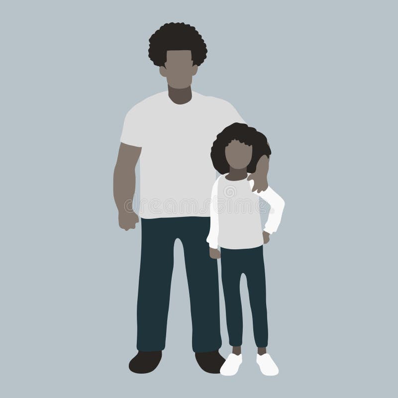 Father and Daughter Vector Clip Art Stock Vector - Illustration of ...