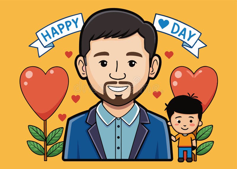 Father Day Card Design. Best Dad Forever Stock Vector - Illustration of ...