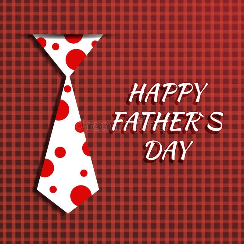 Father Day Red Design Greeting Card Eps 10 Stock Illustration ...