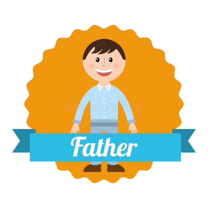 Father design stock vector. Illustration of ribbon, male - 46776309