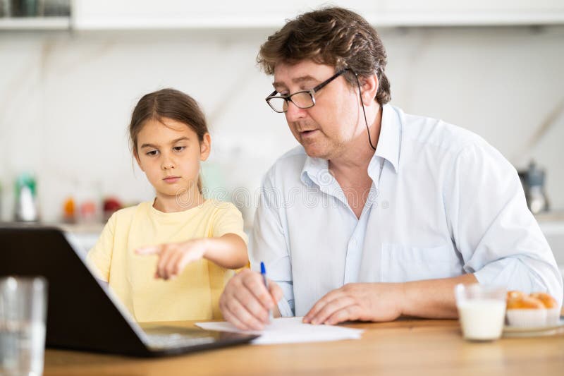 Father Helps His Son To Catch Up on the Bar Stock Image - Image of male ...
