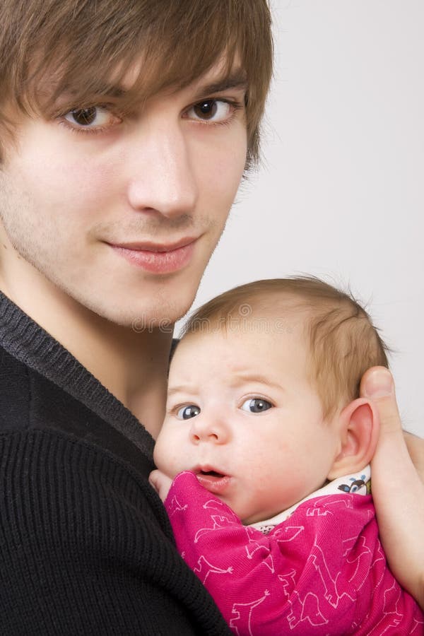 Father and his baby stock photo. Image of attractive, childhood - 4986918