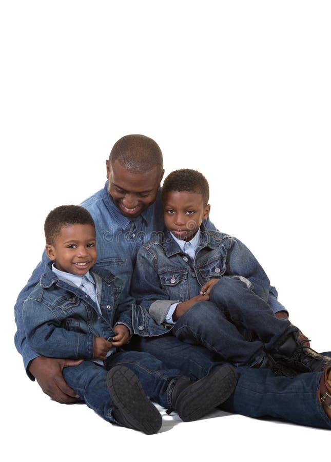 A Father and His 3 Children Stock Image - Image of diverse, person ...