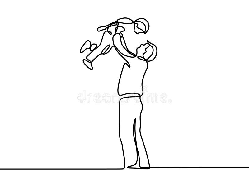 Father One Line Stock Illustrations – 1,356 Father One Line Stock ...