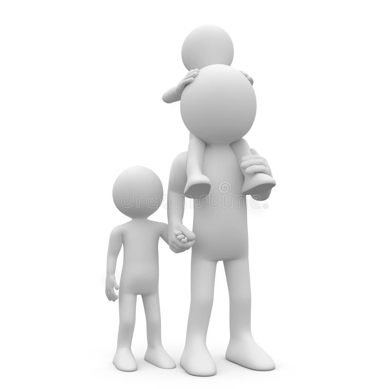 Father His Two Sons One Them Stock Illustrations – 4 Father His Two ...