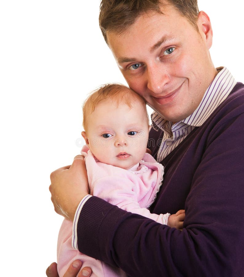 Father holding baby girl stock photo. Image of baby, cute - 22110890