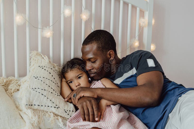 Father Hugging His Daughter - Family Concept Stock Image - Image of ...