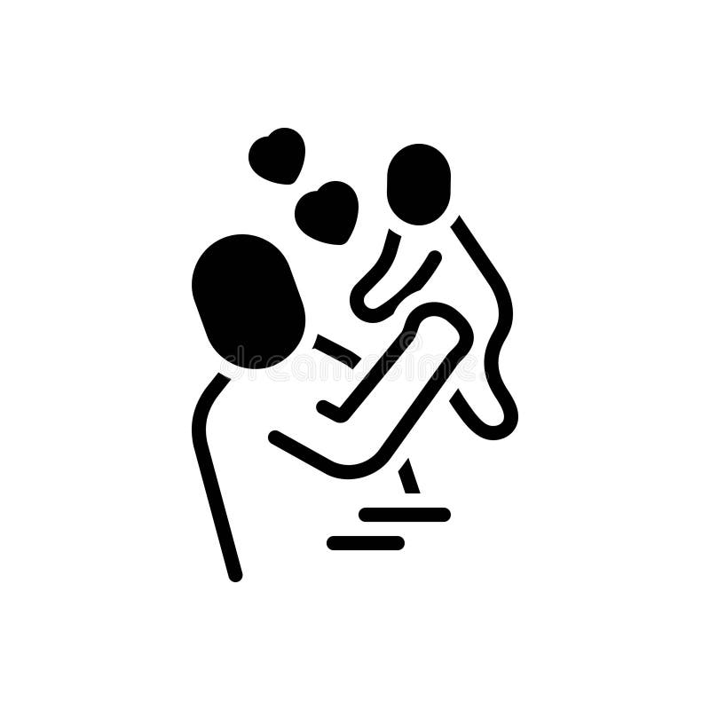 Mix Icon for Father, Solicitously and Male Stock Illustration ...