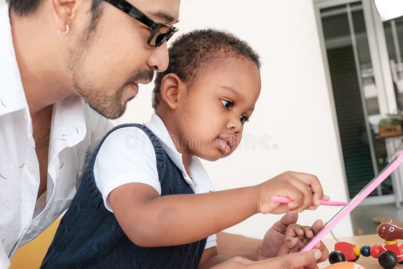 Father and kids stock image. Image of together, happy - 253717563