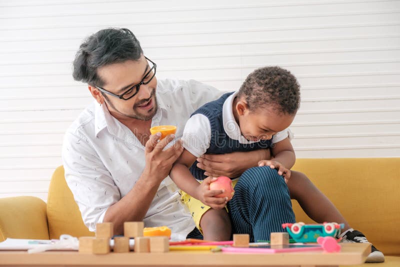 Father and kids stock photo. Image of mother, meal, juice - 253717602