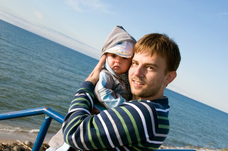 Father with newborn stock photo. Image of children, babies - 6077552