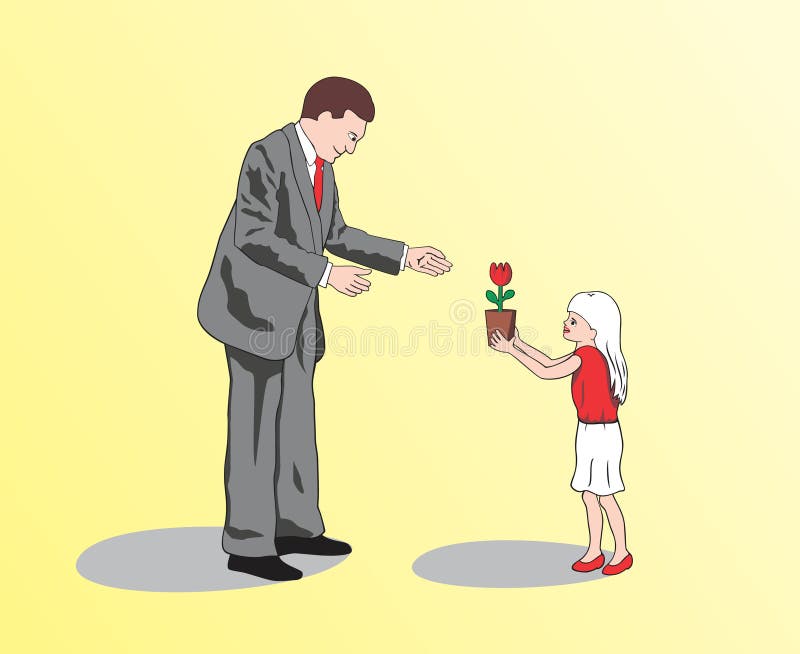 Father s Day stock vector. Illustration of cartoon, drawing - 11784775