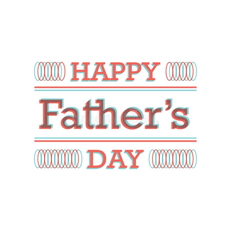 Father S Day Greeting Design. Vector Illustration Decorative Design ...