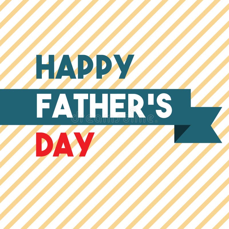 Father S Day Greeting Design. Vector Illustration Decorative Design ...