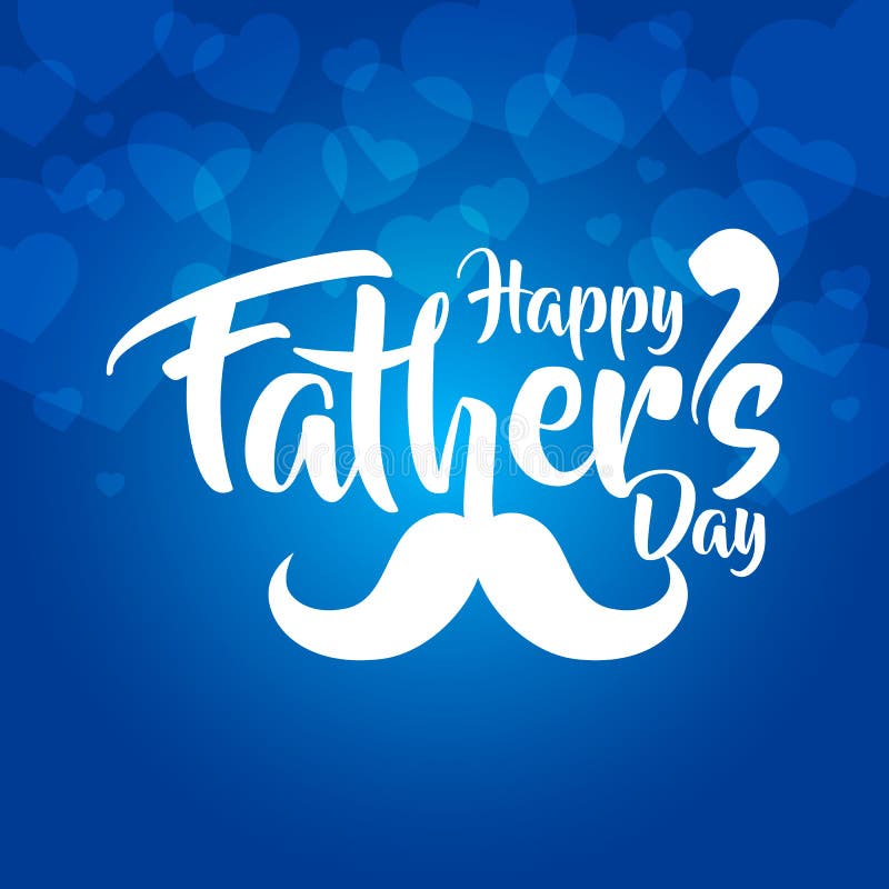 Happy Fathers Day Cartoon Doodle Text Stock Illustration Illustration