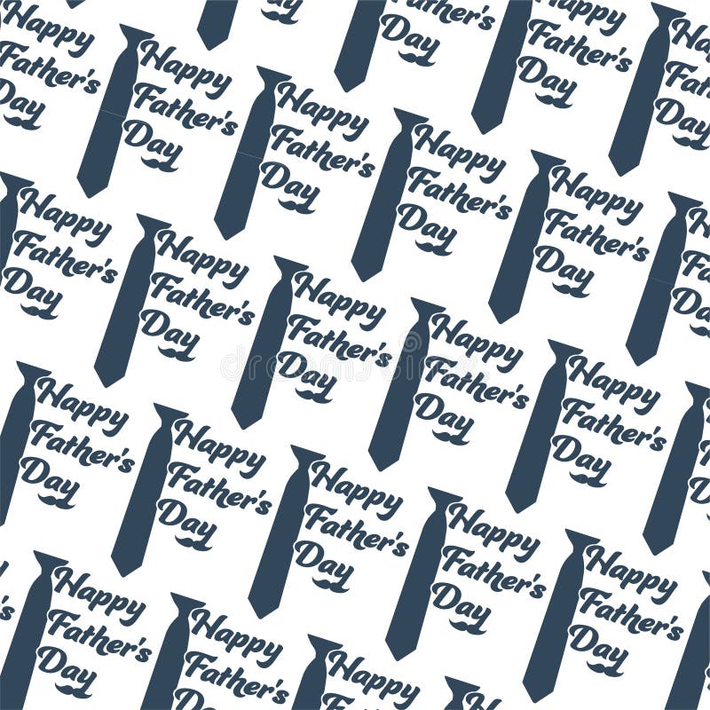 Father S Day Seamless Pattern Design with the Pattern of the Tie and ...
