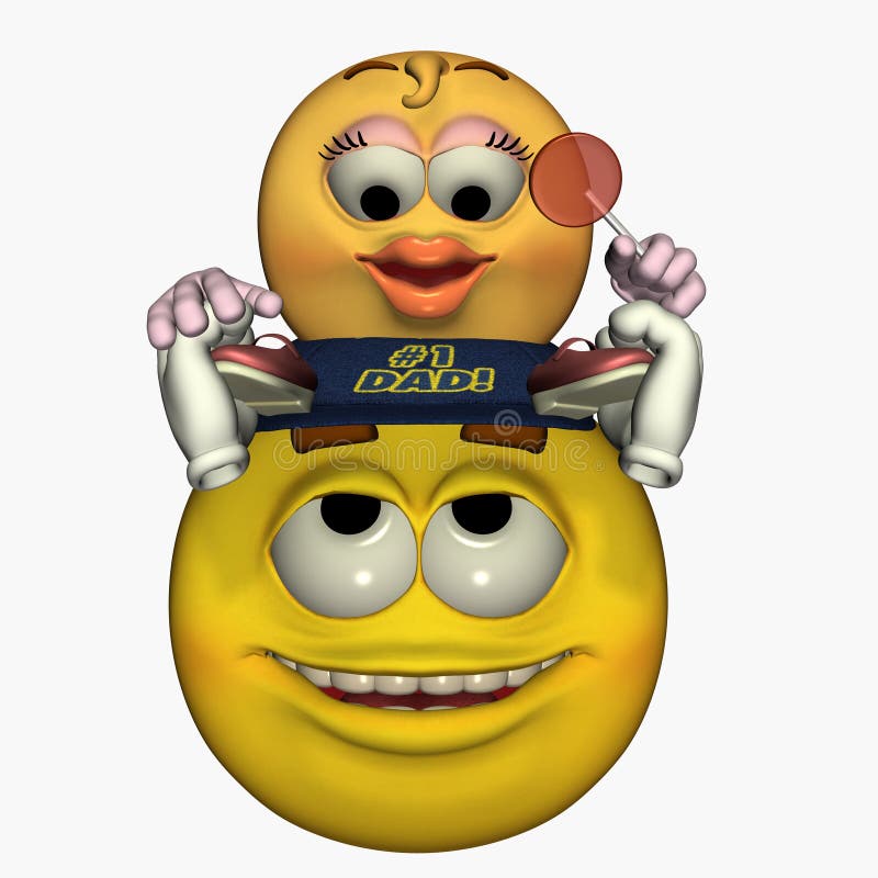 Father s Day Smilies 2 stock illustration. Illustration of holiday - 833153