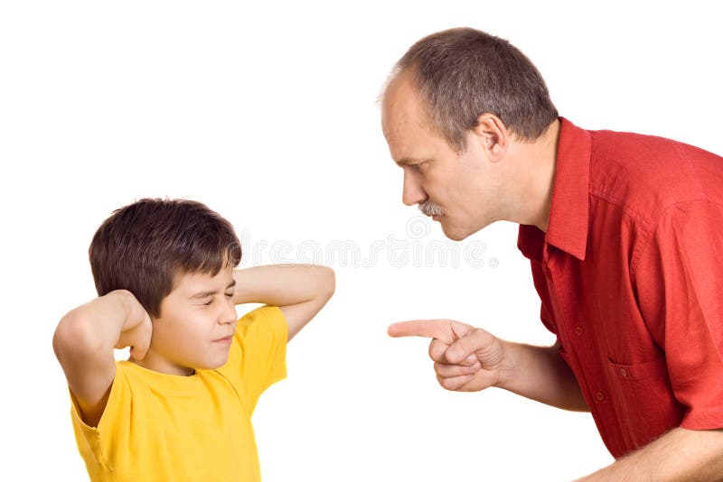 Father scolding his son stock photo. Image of gesturing - 11401234