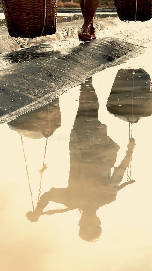 Shadow of Father and Child by the Road Stock Photo - Image of ...