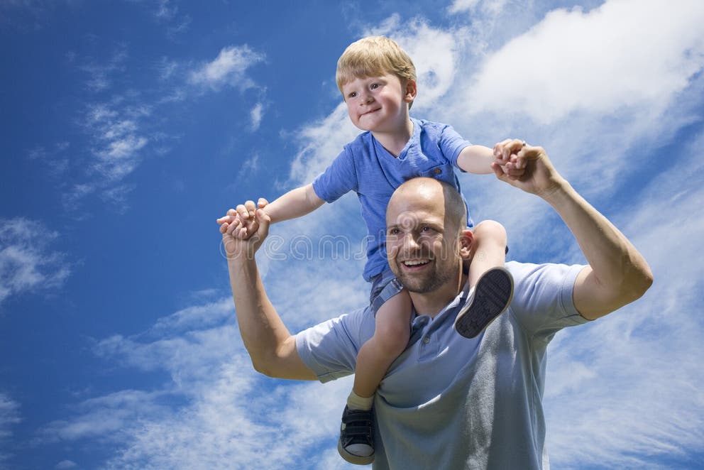Father and Son stock image. Image of happy, outdoor, young - 25183521