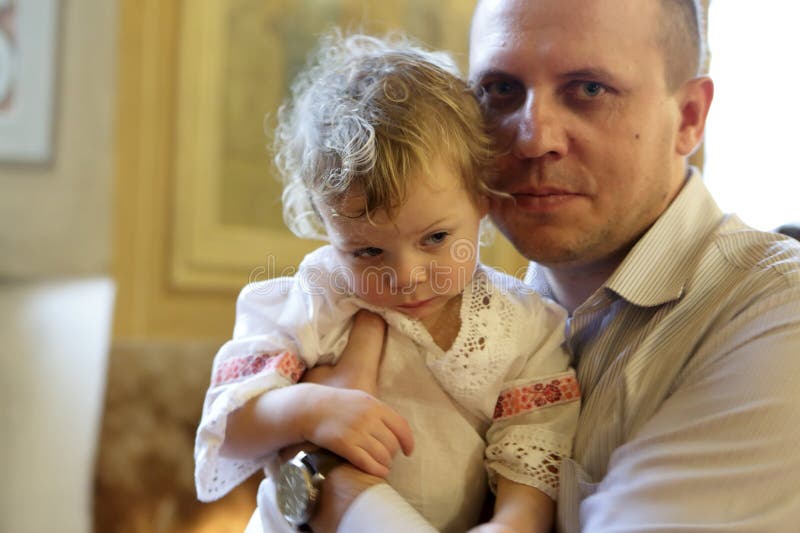 Father with son in church stock photo. Image of church - 81846118