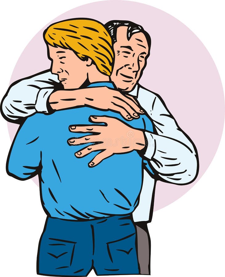 Father Son Embrace Stock Illustrations – 2,033 Father Son Embrace Stock ...