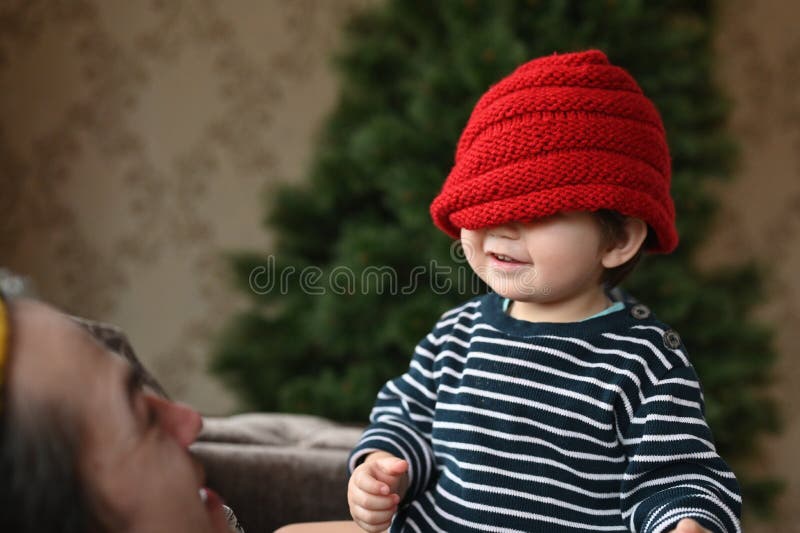 Father and Son Have Fun. Father Alone at Home with a Child Playing ...