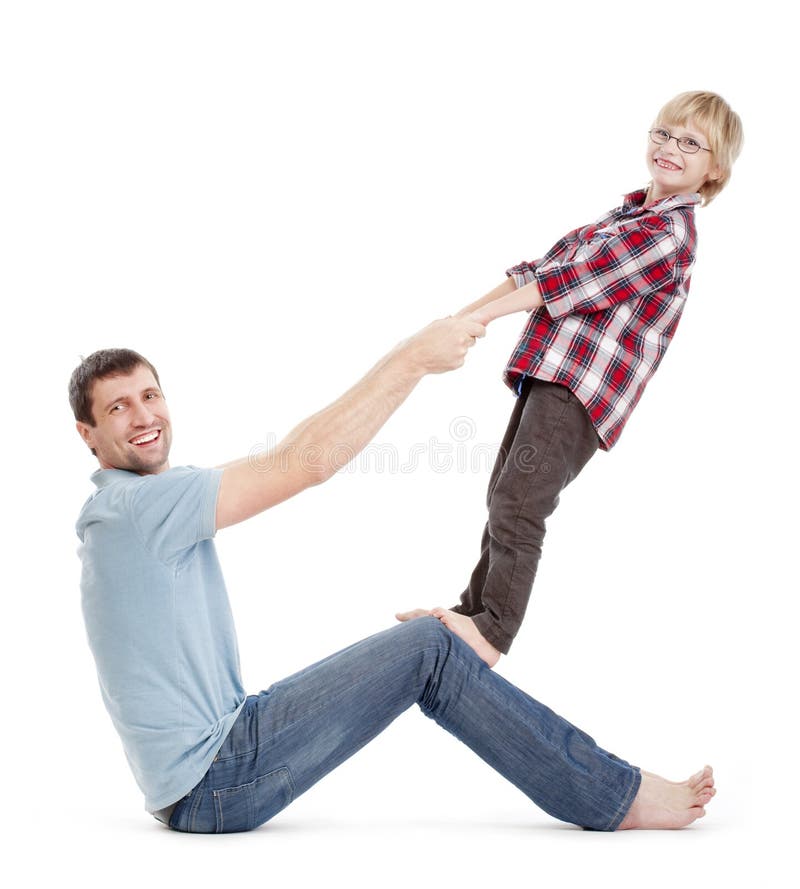Father and son having fun stock photo. Image of joyful - 22125280