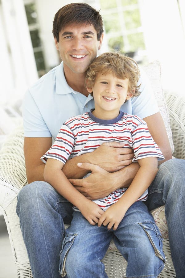 Father and Son Having Fun Together Stock Photo - Image of person ...