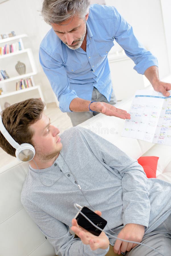 Father and Son Heated Discussion Stock Photo - Image of arguing ...