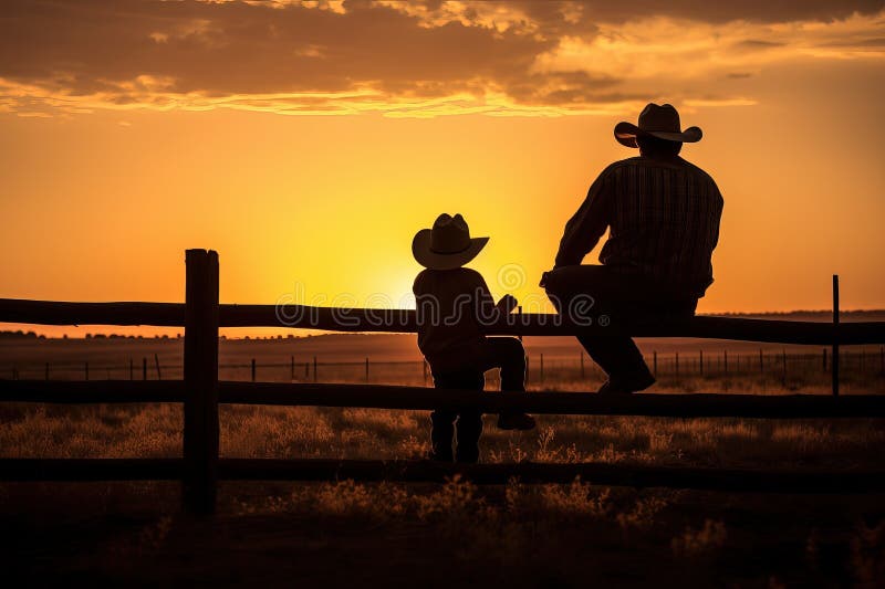 Father and Son. Mutual Understanding and Trust Stock Illustration ...