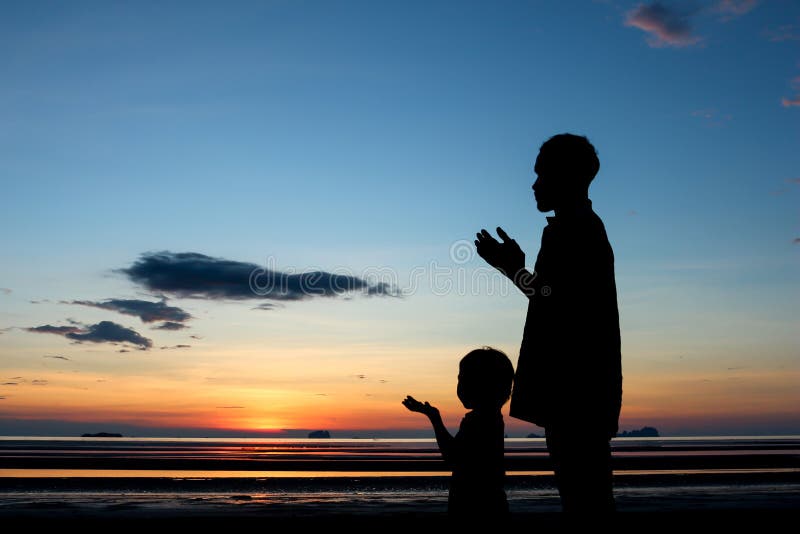 Father and son praying stock image. Image of hope, pray - 63096193