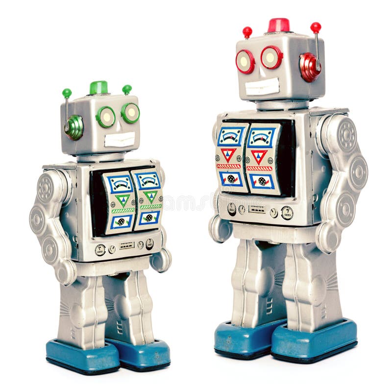 Father and son robots stock image. Image of style, science - 112159065