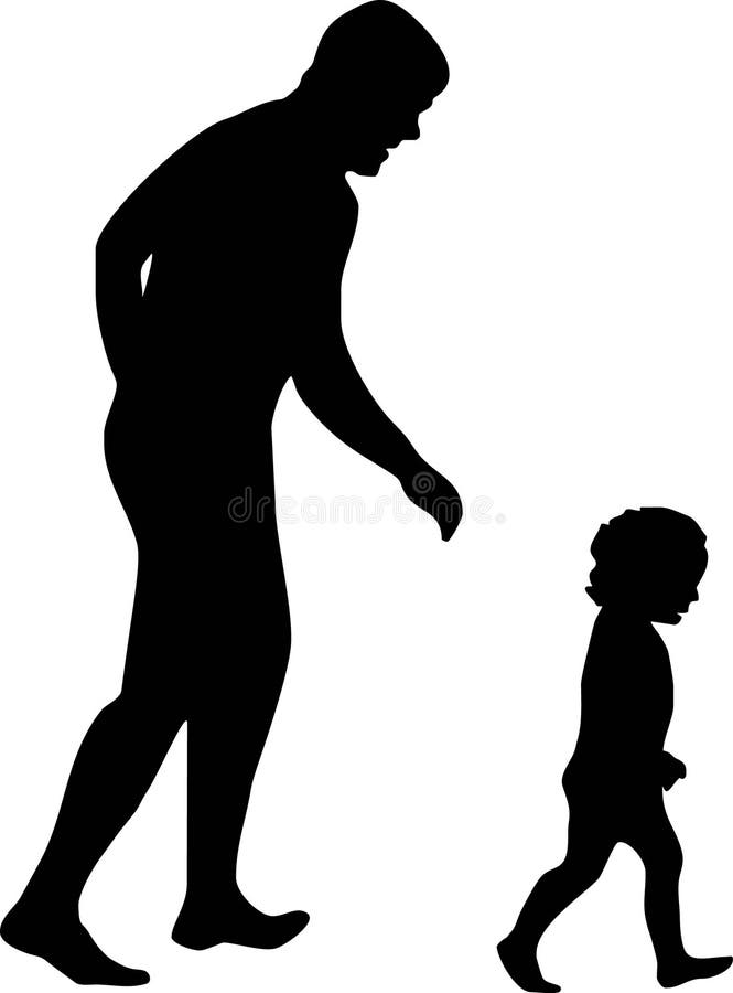 Father and son stock vector. Illustration of daddy, kids - 2066457