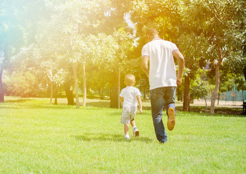 Kids Running After Each Other. Stock Image - Image of casual, happy ...