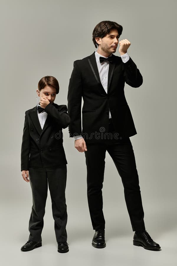 A Father and Son Stand Side Stock Image - Image of groom, bond: 335030459